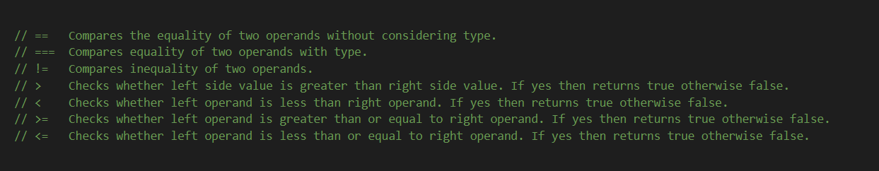 Understanding of Operators JavaScript | by Javier Goncalves | Medium