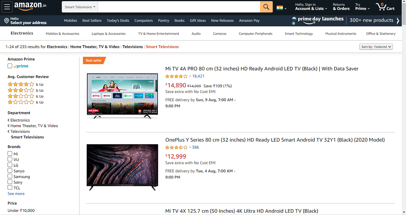 Web Scraping E-commerce sites using Selenium & Python | by Chayan ...