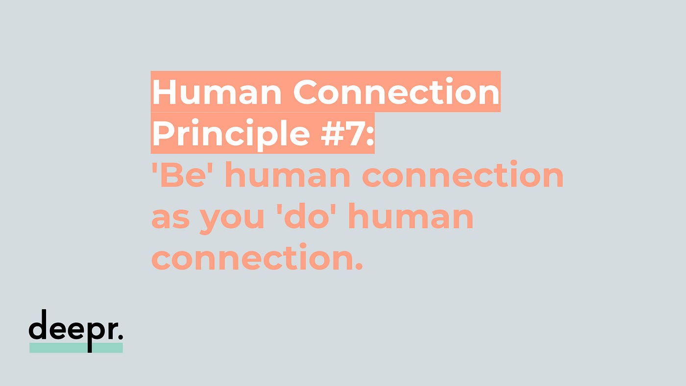 Human connection with your team? The work starts at home. | by Holly ...