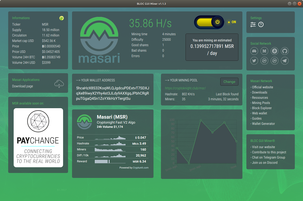 Now you can mine 17 cryptocurrencies in 1 click with BLOC GUI Miner ...