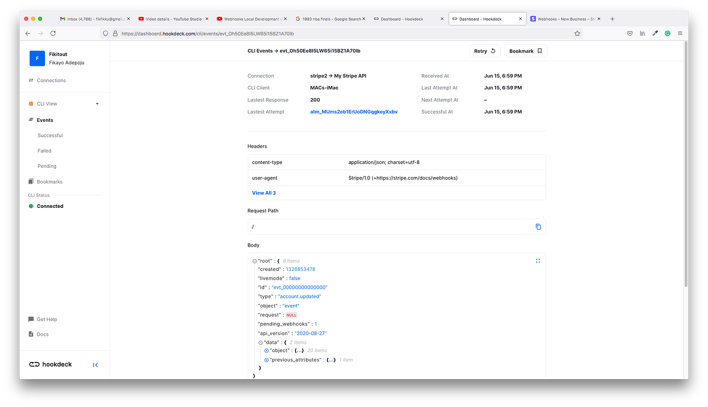 Webhooks Debugging Tutorial. In a previous article, we looked at the… | by Fikayo Adepoju ...