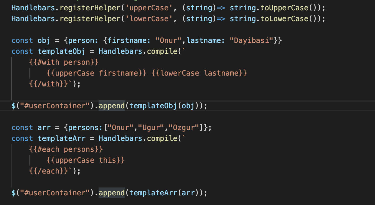 Template Rendering-2(Handlebars.JS) | by Onur Dayıbaşı | Frontend Development With JS | Medium