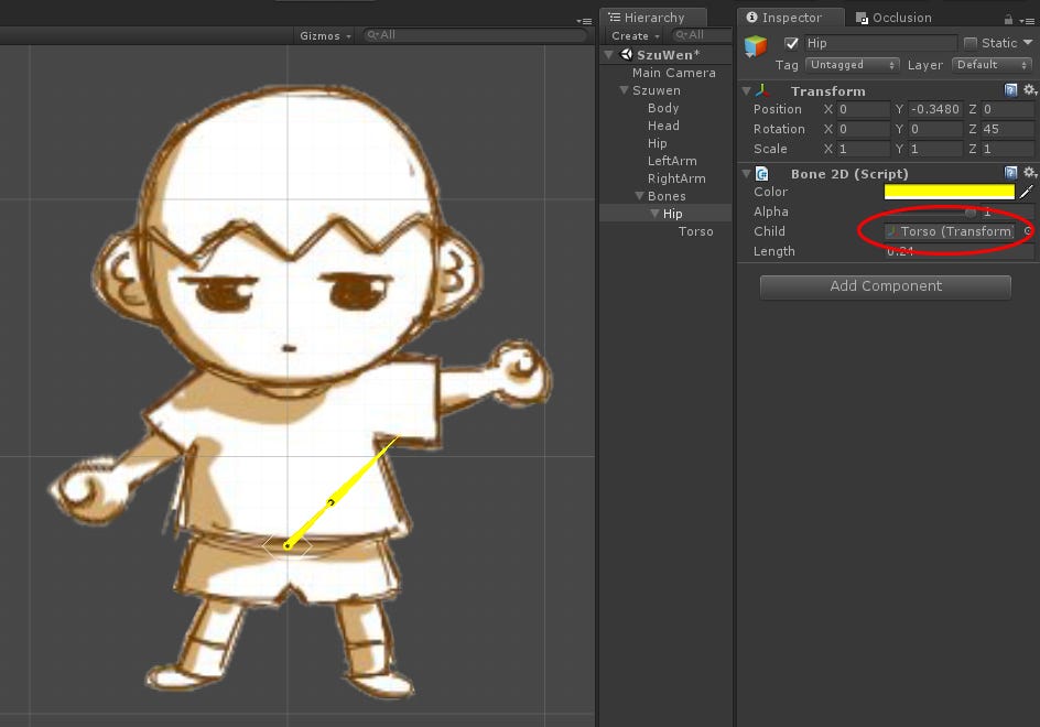 Unity-Anima2D製作2D骨骼動畫(2)-綁骨架. 【綁骨架】… | by 程式文x平凡的遊戲人之路 | Medium