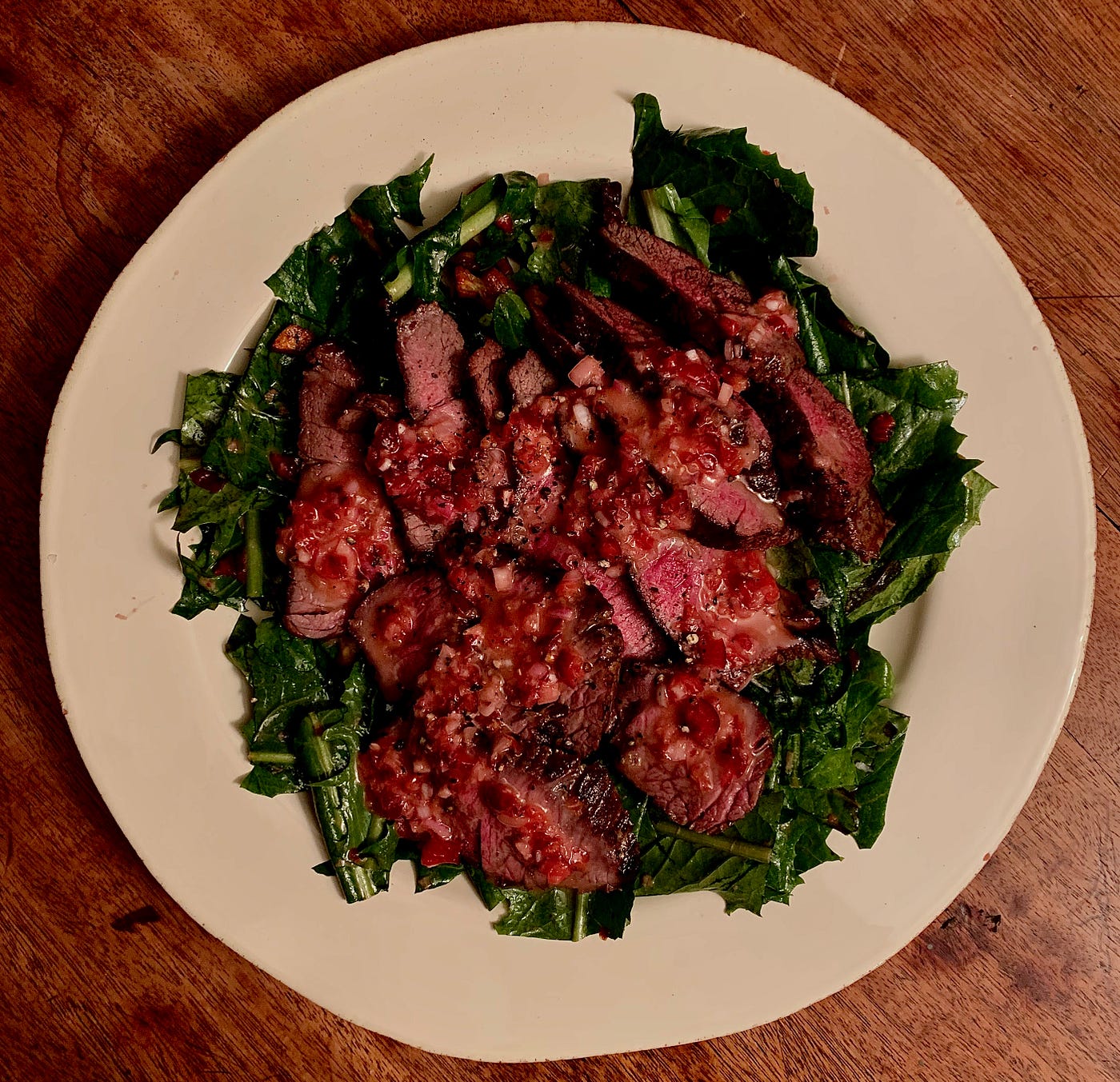 Seared Short Ribs with Dandelion Greens and Cherry-Horseradish ...