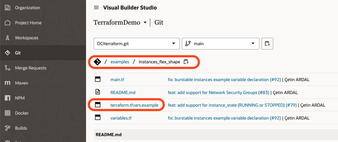 Run your terraform scripts using Oracle Visual Builder Studio in Oracle Cloud Infrastructure ...