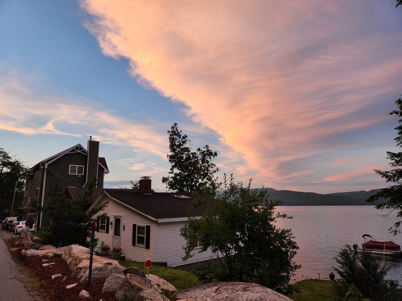 Cool Clouds, Sunset at Newfound Lake in New Hampshire After Storm | by ...