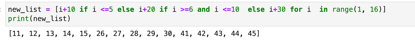 Python Trick: Multiple if conditions in List Comprehensions | by Sunil ...