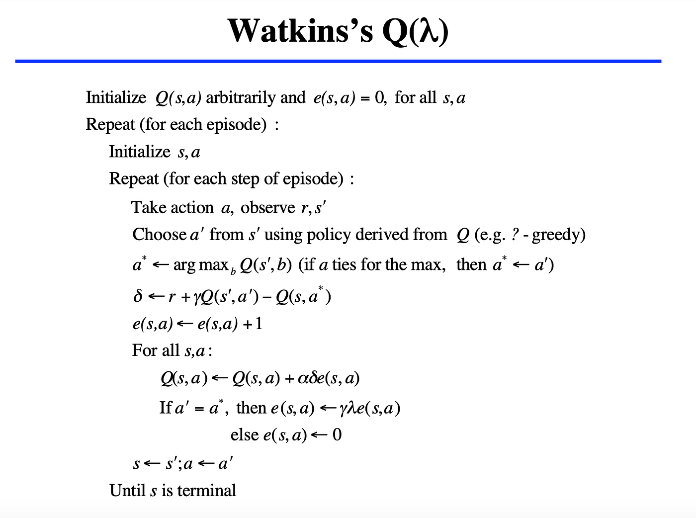 Eligibility Traces In Reinforcement Learning By Ziad Salloum
