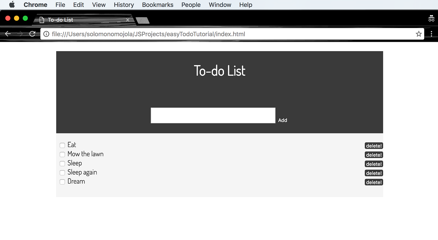 Learning WebDev: Simple ToDo List (Part 1-HTML and CSS) | by OG Waheedee | Medium