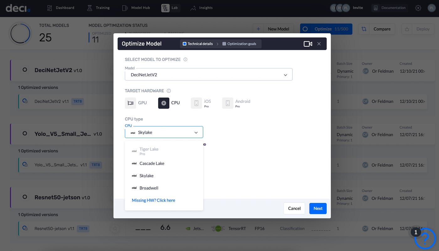 How To Reduce The Performance Gap Between Gpu And Cpu For Deep Learning Models By Deci Ai