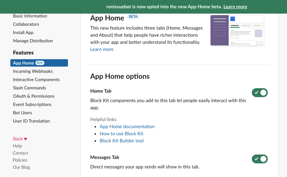 Implement Slack’s newly launched Home tab in your app using Python ...