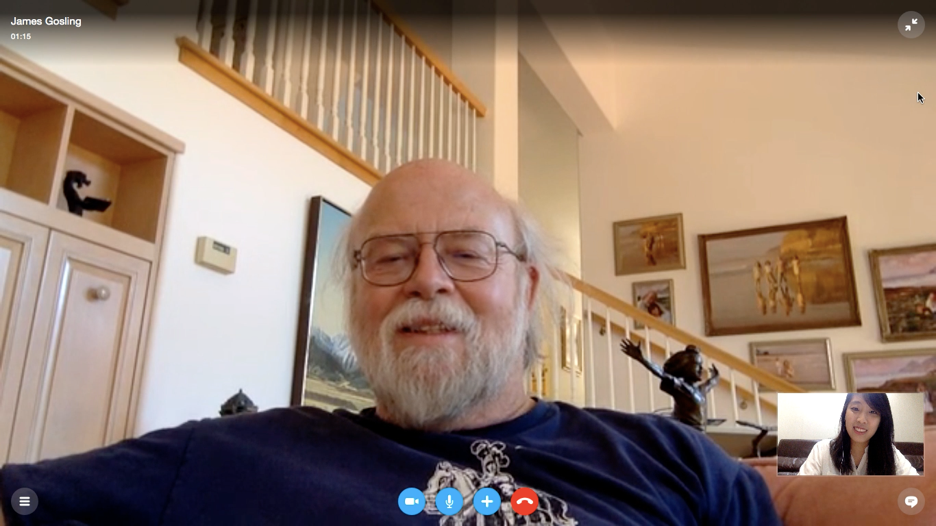 Interview with James Gosling. I met James Gosling via Skype few weeks ...
