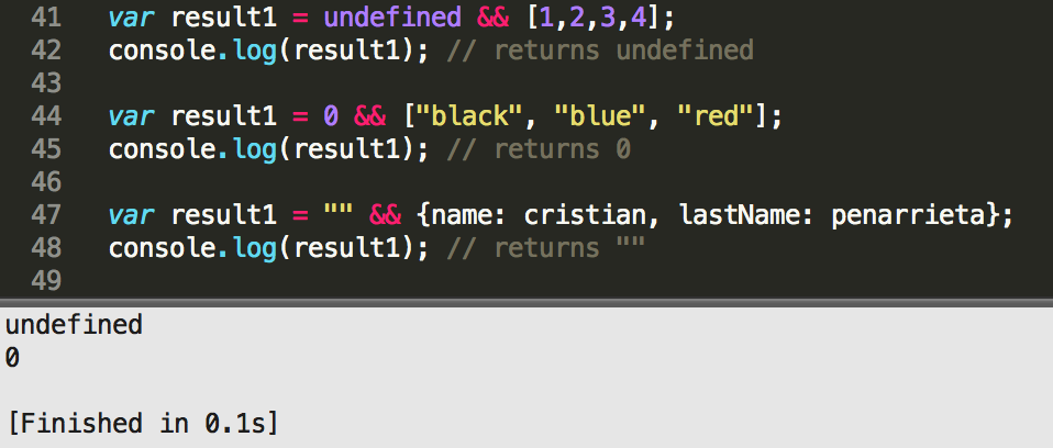 Javascript logical operators: && ? || | by Cristian Penarrieta | Medium