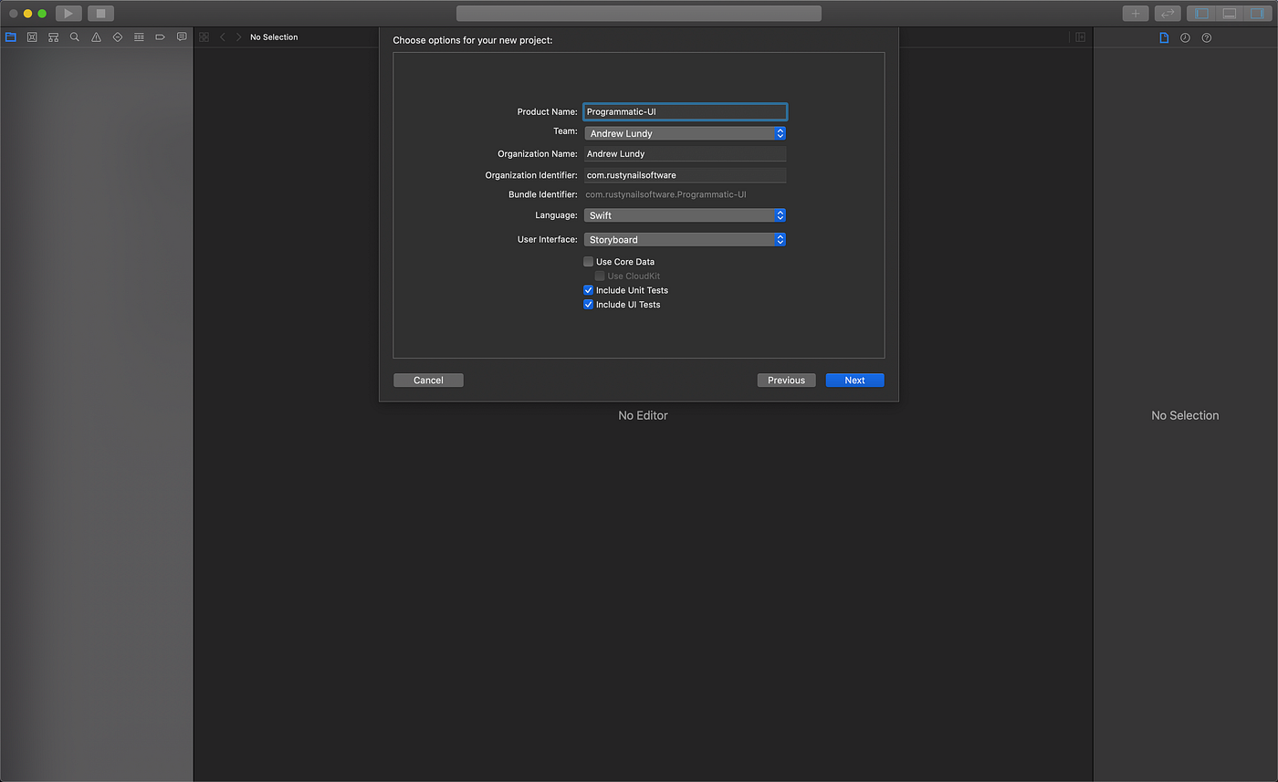 Set Up a Programmatic UIKit Project | by Andrew Lundy | Dev Genius