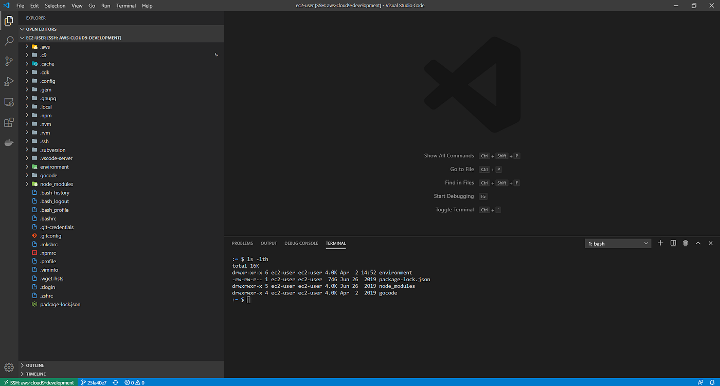 Access Your Aws Cloud9 Ec2 Instance From Vs Code Over Ssh By Mahantya Medium