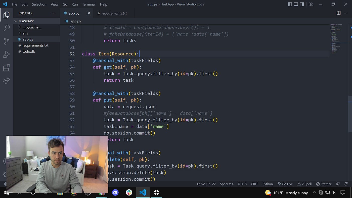 Flask RESTful CRUD API. This past weekend I was getting ready… | by ...