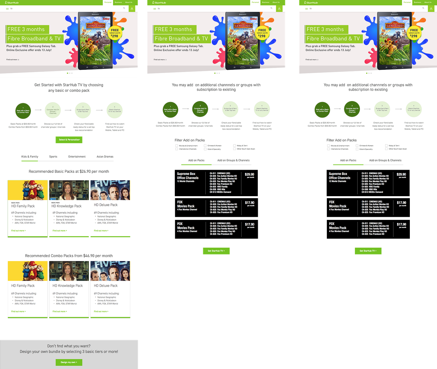 UXing with StarHub. A better user experience for Consumer… | by Vernon ...