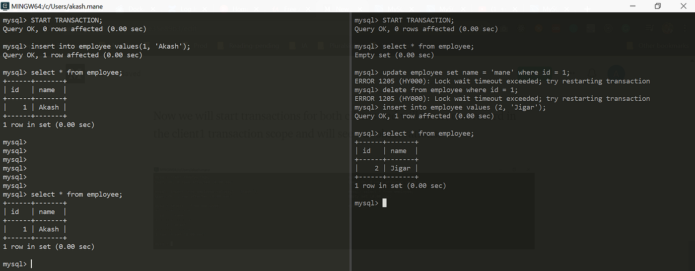 Locking in MySQL without index… How and When? | Medium