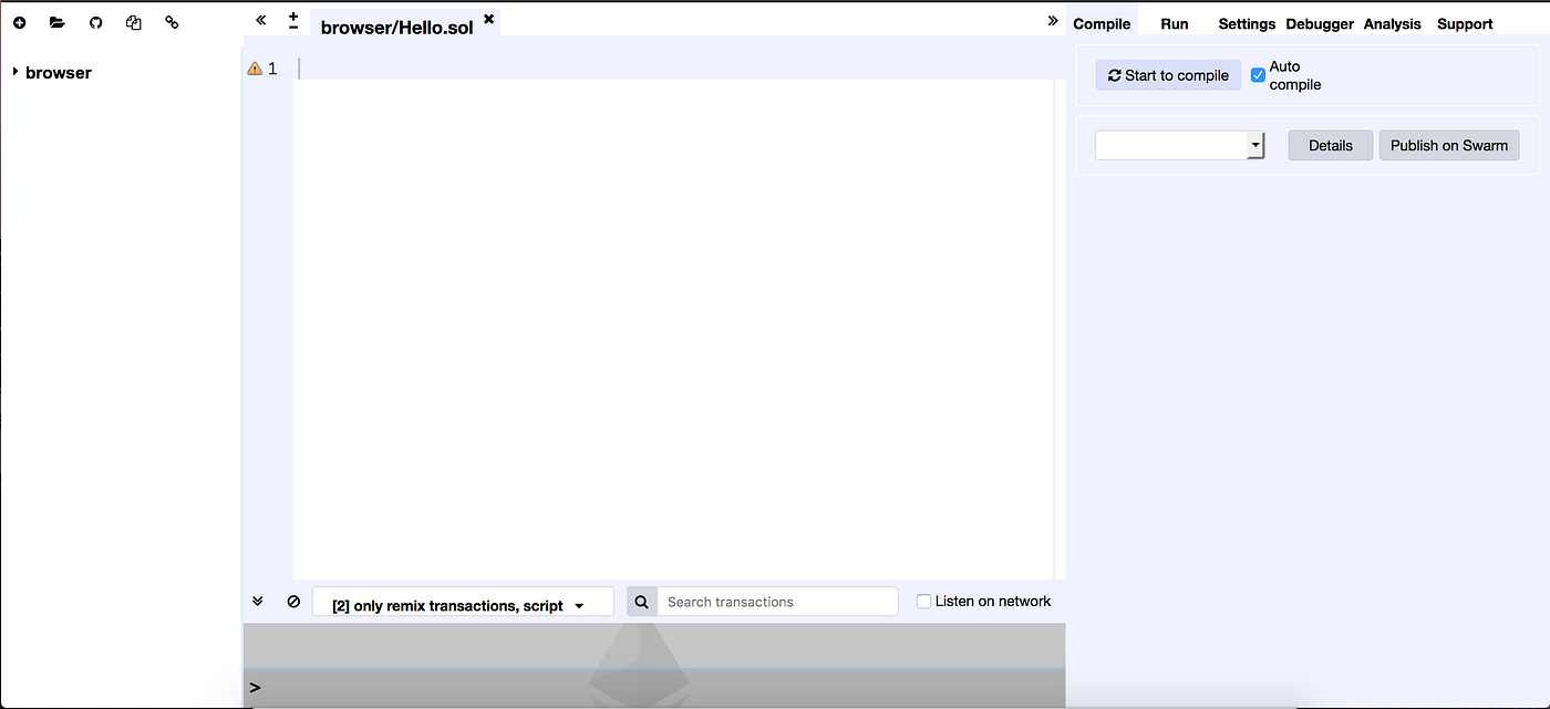 Write Your First Smart Contract. The First of Three in A Tutorial ...