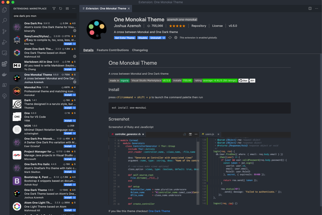 15 Best VSCODE Themes For Dark Mode Awesomeness | by Ann Adaya | For ...