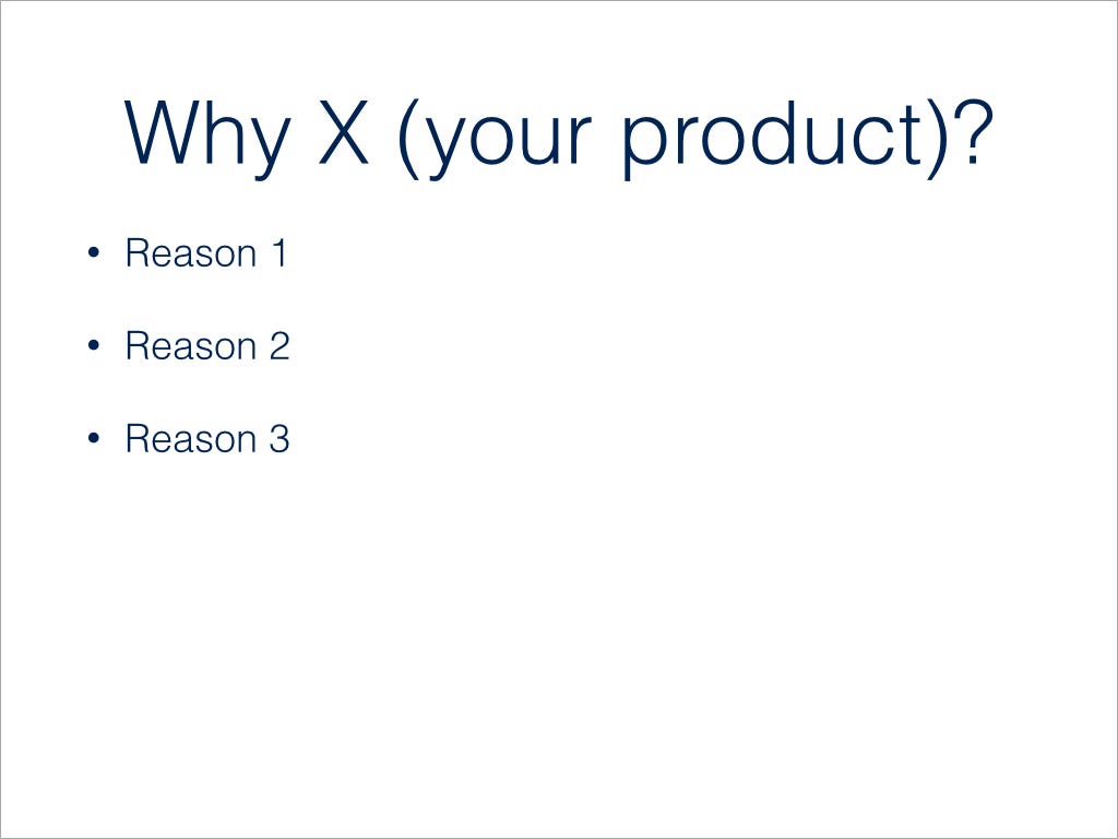 ‘Why’ Slides. This is a varied category of slides… | by Brendan | Medium