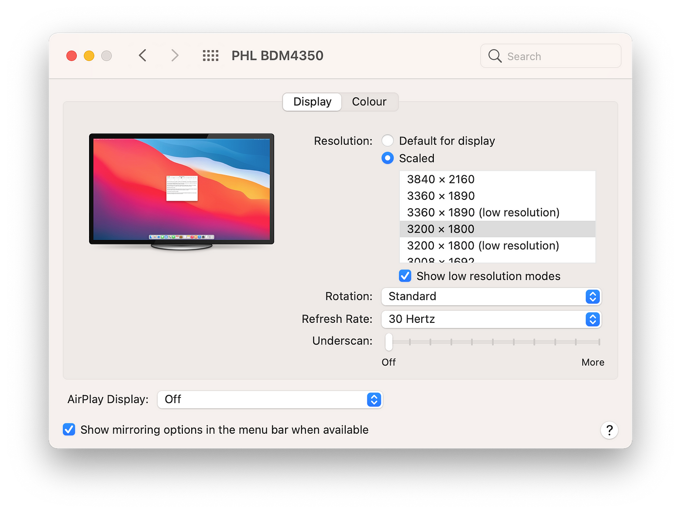 How to set a custom scaled screen resolution on MacOS Big Sur | by Dale ... How to set a custom scaled screen resolution on MacOS Big Sur | by Dale ...