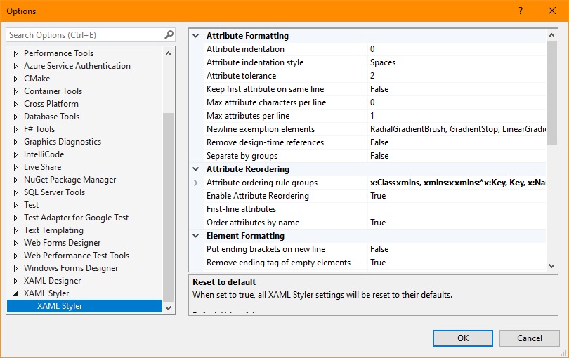 XAML Styler. XAML 코딩을 하다 보면 팀원간에 attrubute 순서나… | by 김정환(John.Kim) | OldbeeDev | Medium
