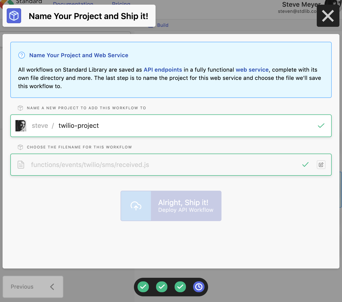 Build A Twilio Sms Hub In 5 Minutes With Standard Library And Nodejs By Steve Meyer Medium