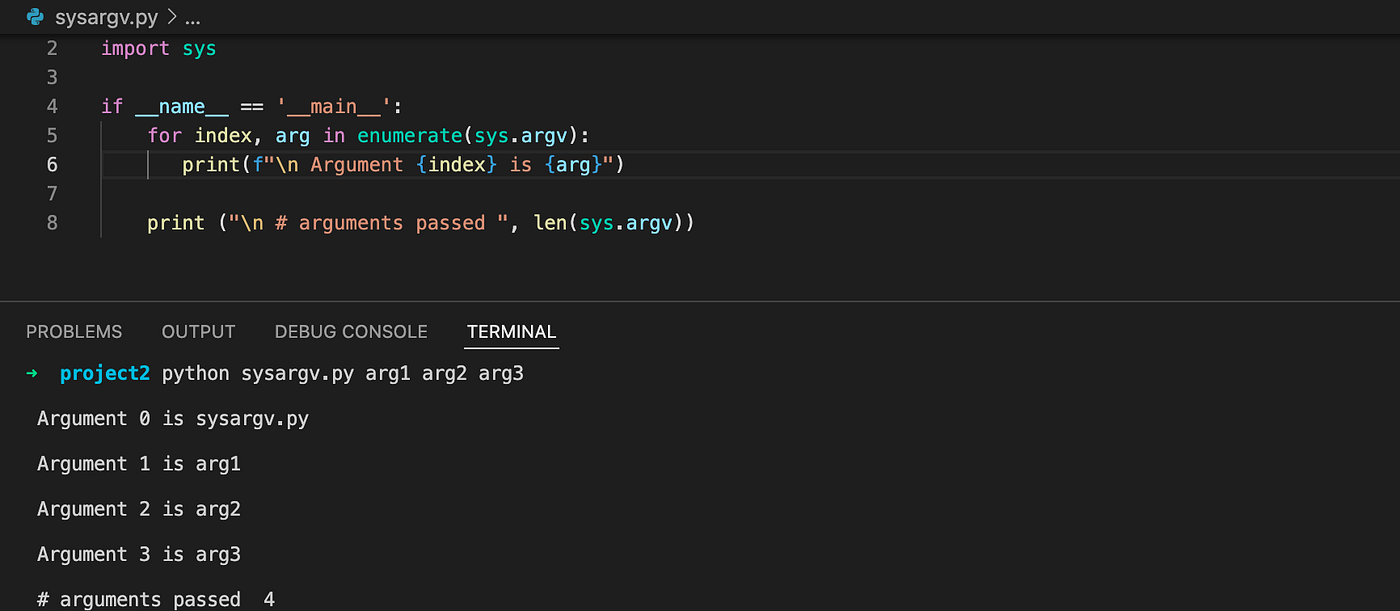 How to use Python sys.argv !!!. Use Case | by Sunil Kumar | Medium