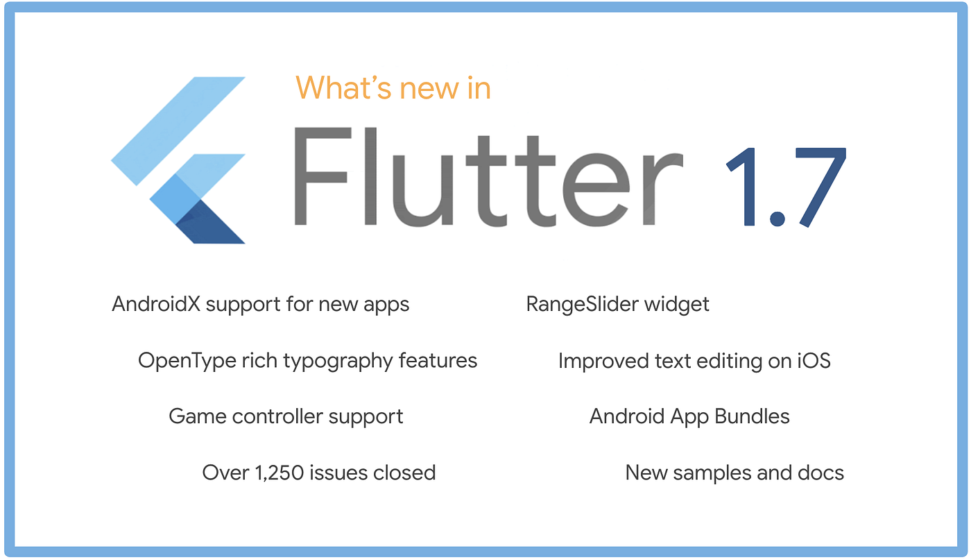 Announcing Flutter 1.7. Continued refinement and polish for… | by Tim Sneath | Flutter | Medium