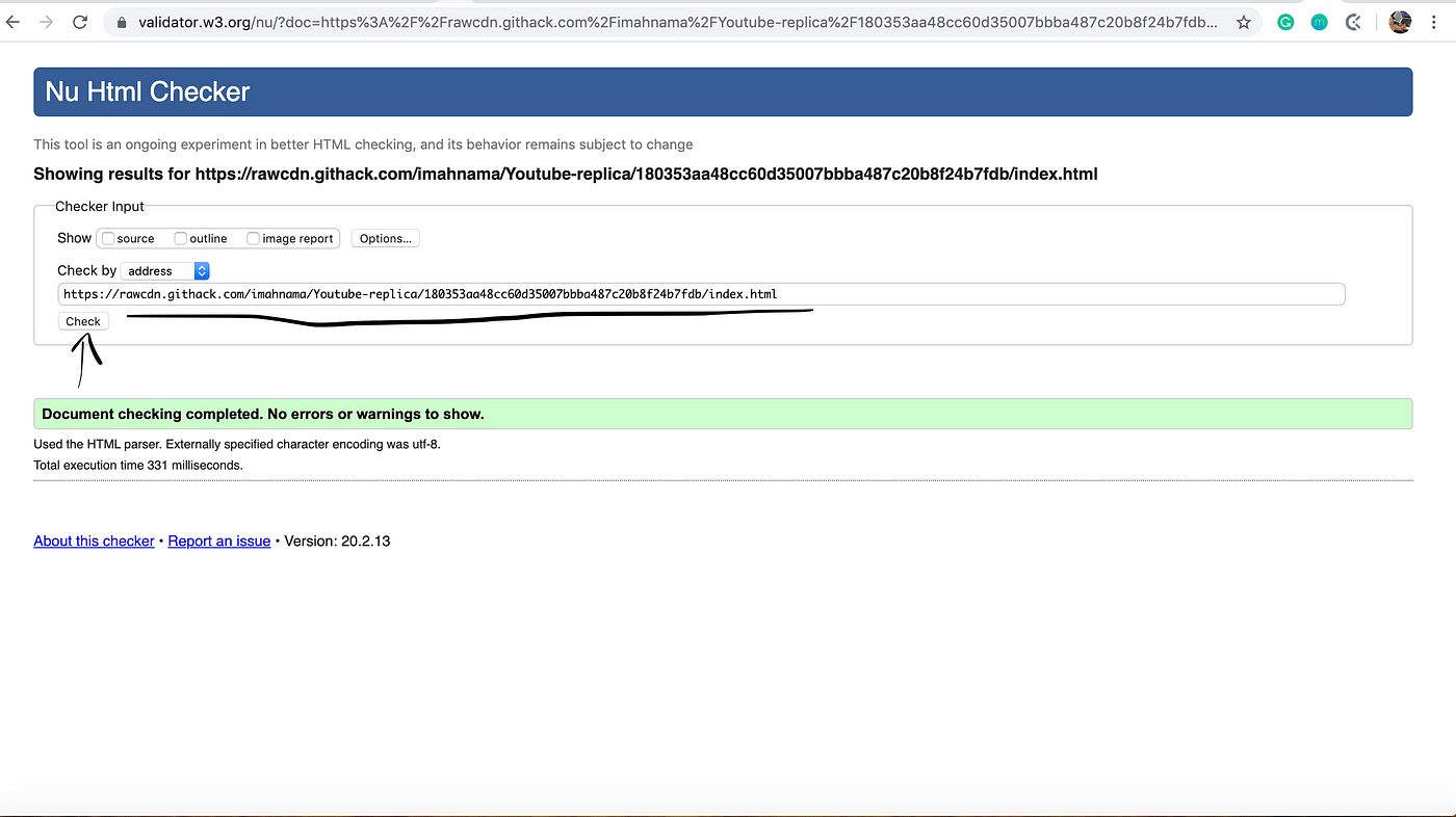 How To Validate Your Html File Using W3 Markup Validator By Rahma Halane Medium