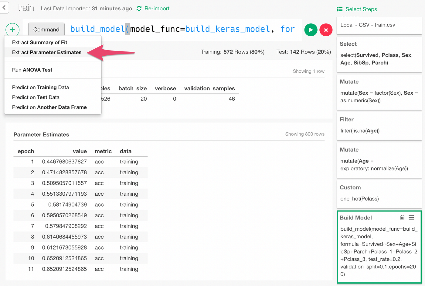 Building Deep Learning Models with Keras inside Exploratory | by Hideaki Hayashi | learn data ...