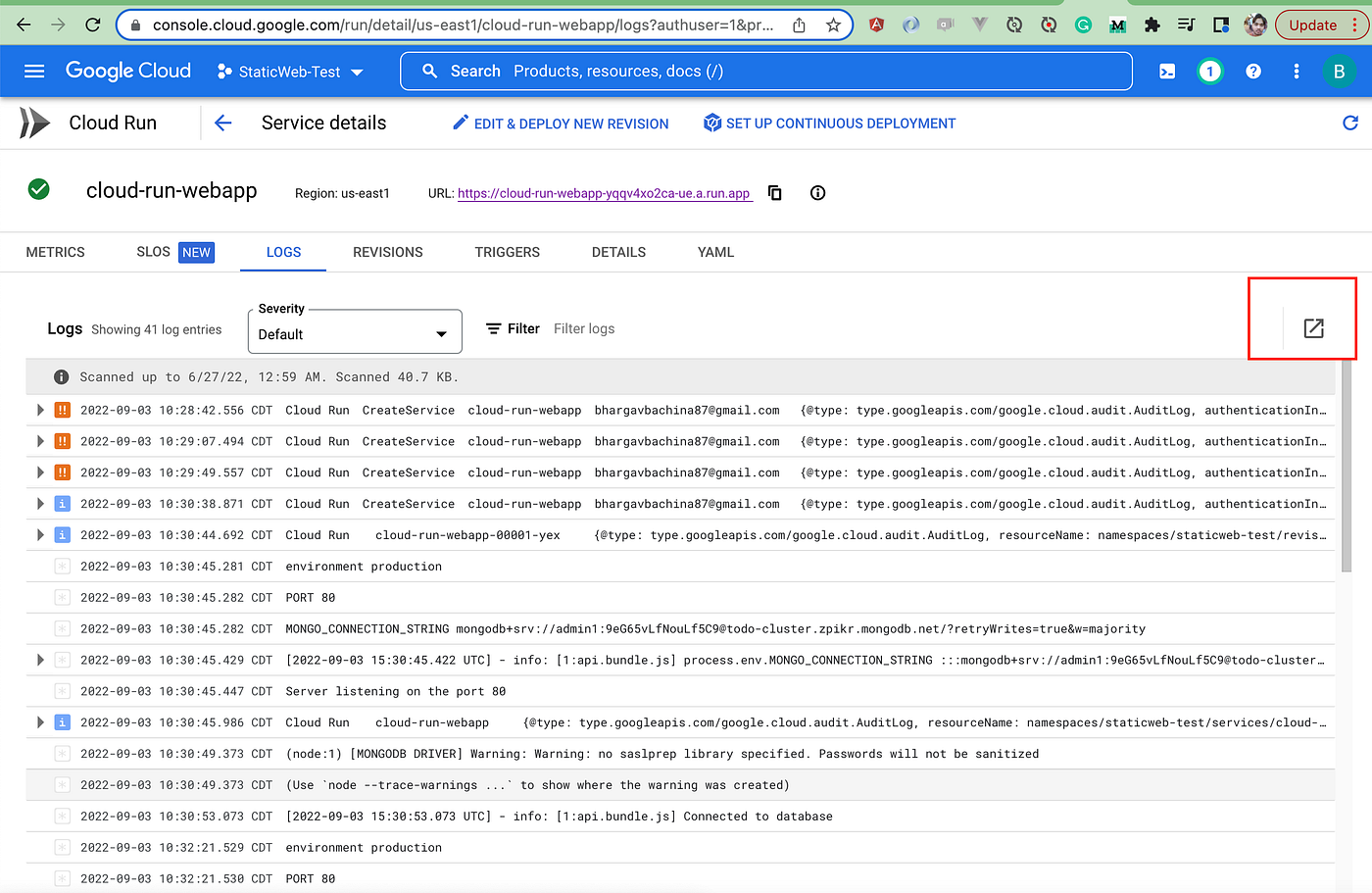 How To Run MEAN Stack on GCP Cloud Run | by Bhargav Bachina | Bachina Labs | Sep, 2022 | Medium