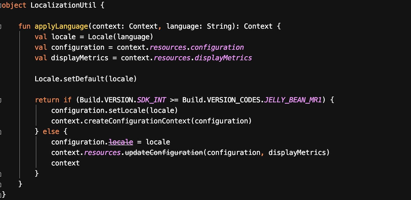 Change Language in Android Programmatically | by Wisnu Kurniawan | Medium