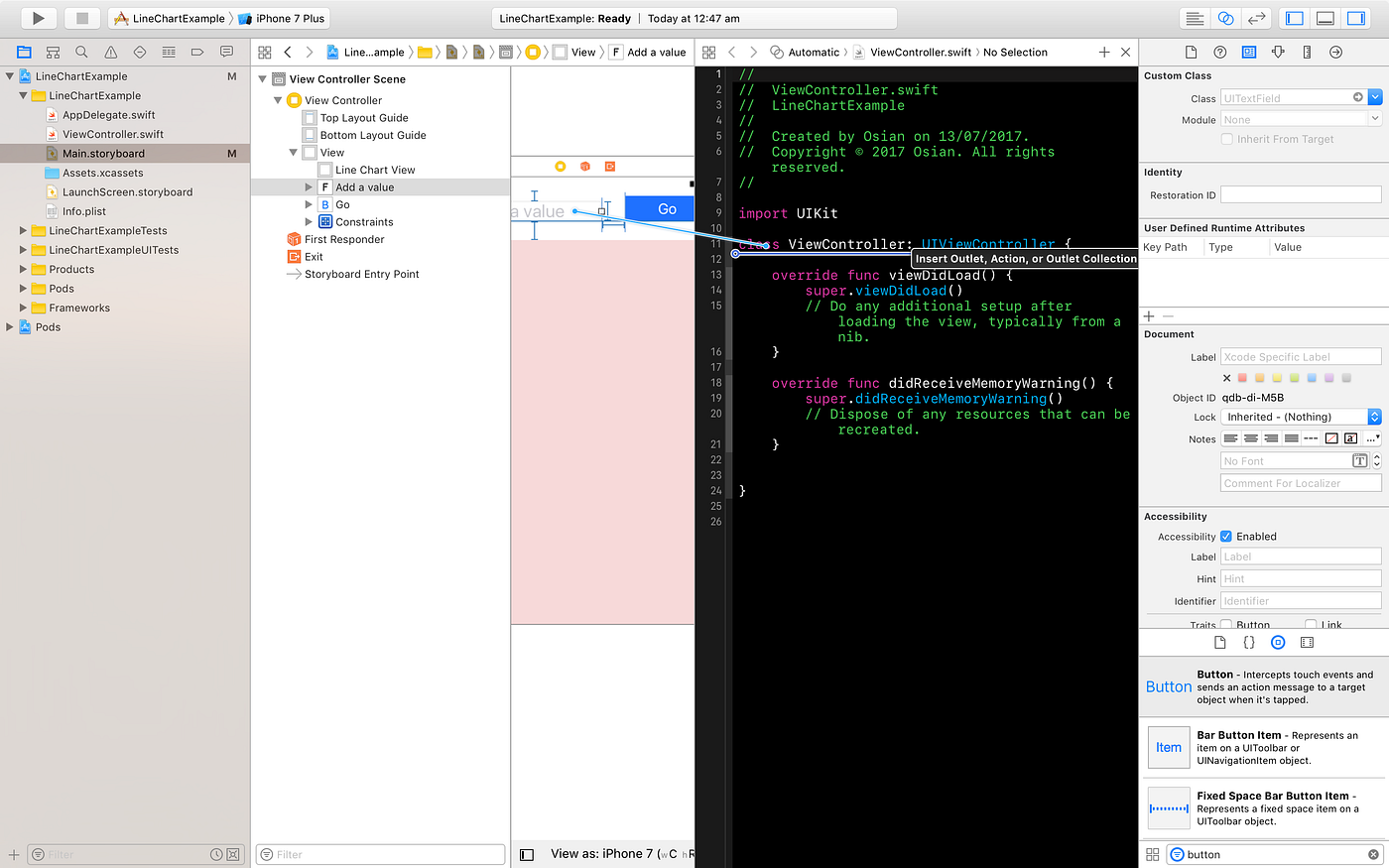 Creating a Line Chart in Swift and iOS | by Osian Smith | Medium
