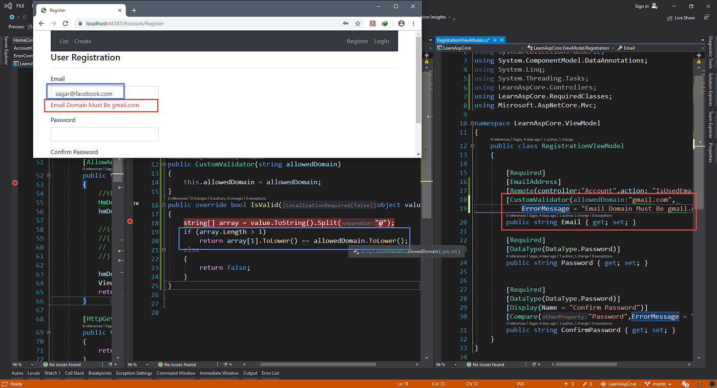 Custom Validation Attribute Core 2019 By Sagar Jaybhay Medium