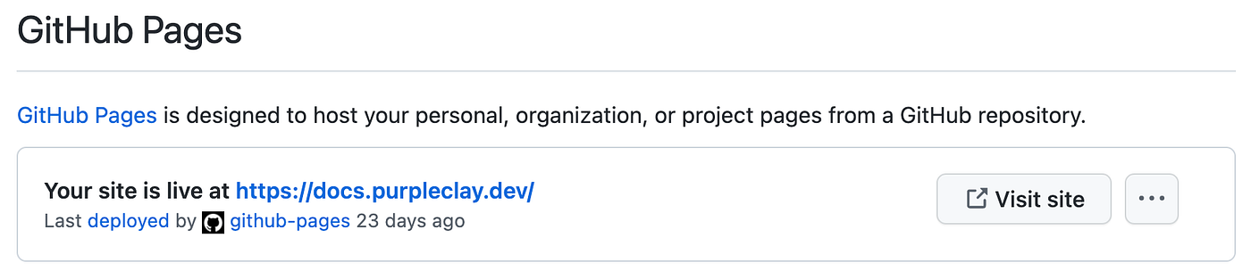 Quickly build a documentation hierarchy with GitHub Pages | by Purple ...