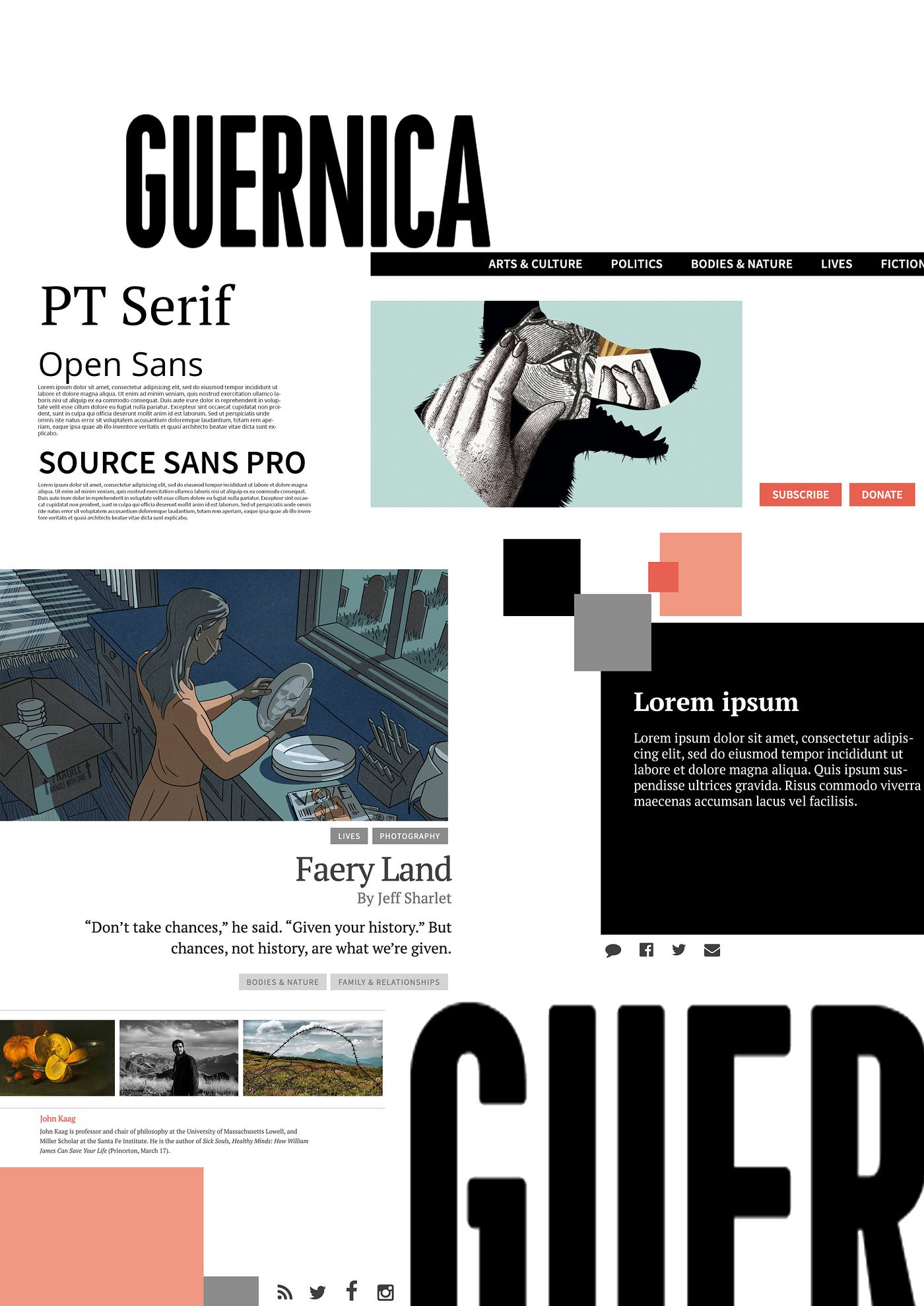 Redesigning Guernica Magazine. And here we are. Almost halfway through ...