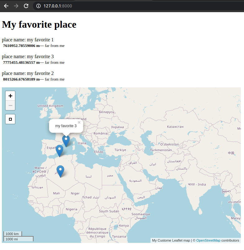 Leaflet & Django(geodjango) Example | by Amine boubekeur | Medium
