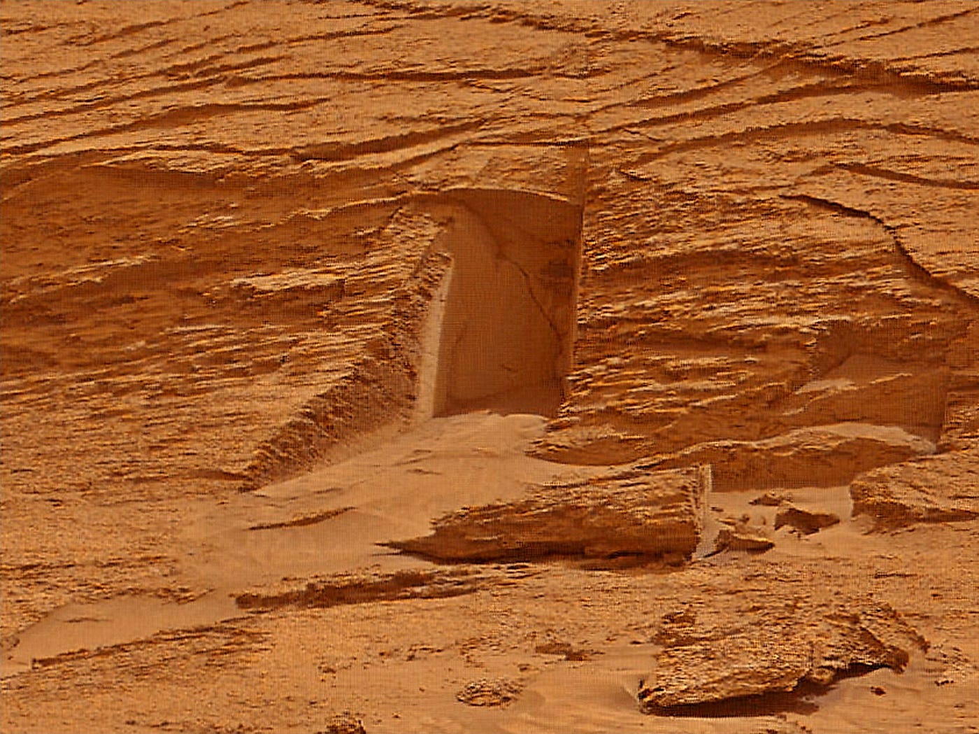 The entrance to a bunker on Mars? — What is it? | by Dark Energy ...