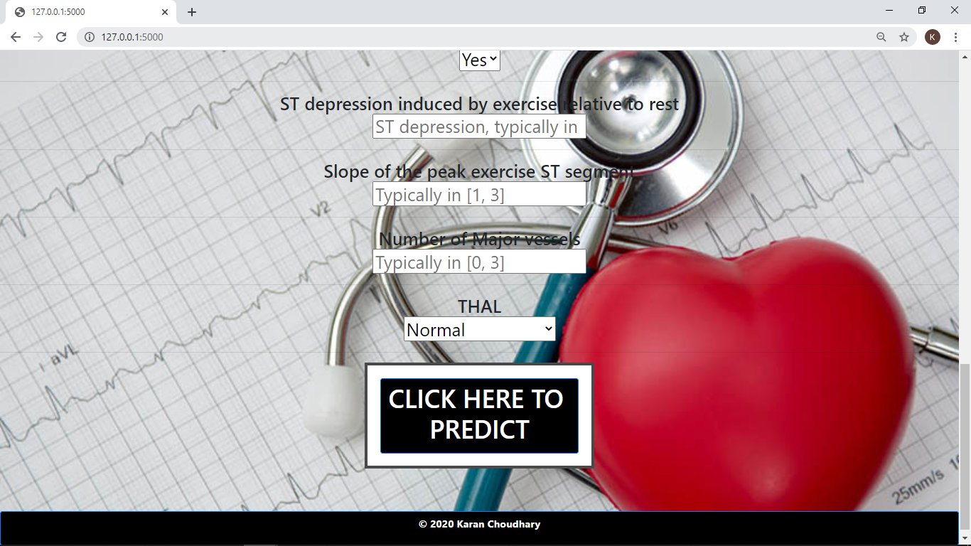 End to End Deployment of Heart Disease Prediction Through Flask With Machine Learning Algorithm ...
