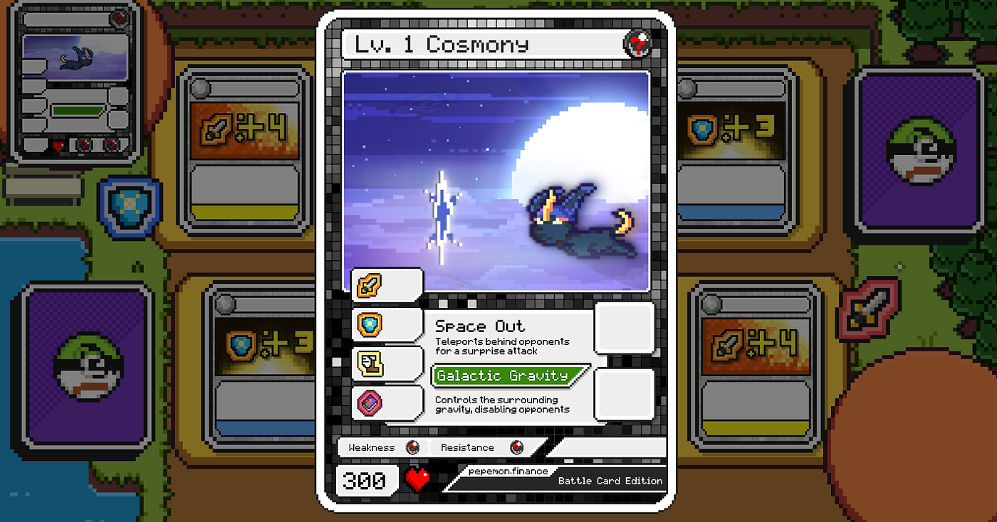 Pepemon: Degen Battleground. A Digital Collectible Card Game in the ...