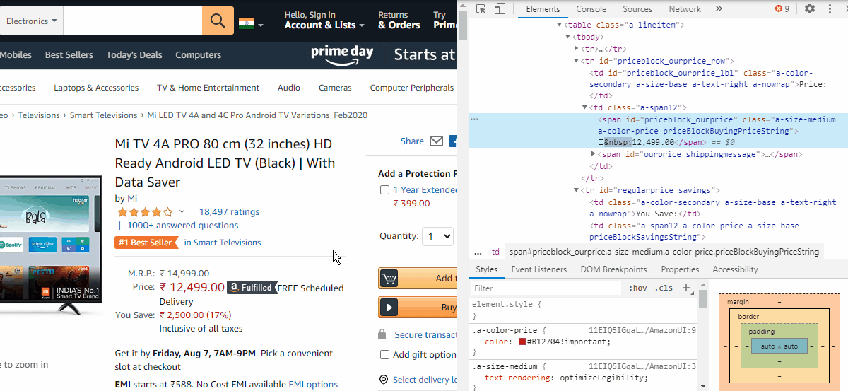 Web Scraping E Commerce Sites Using Selenium And Python By Chayan Bhattacharya Analytics