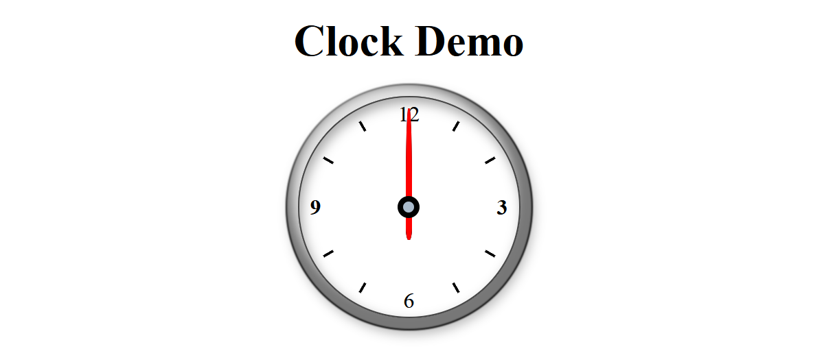 Html Css “analog Clock” With Minimal Javascript By Jason