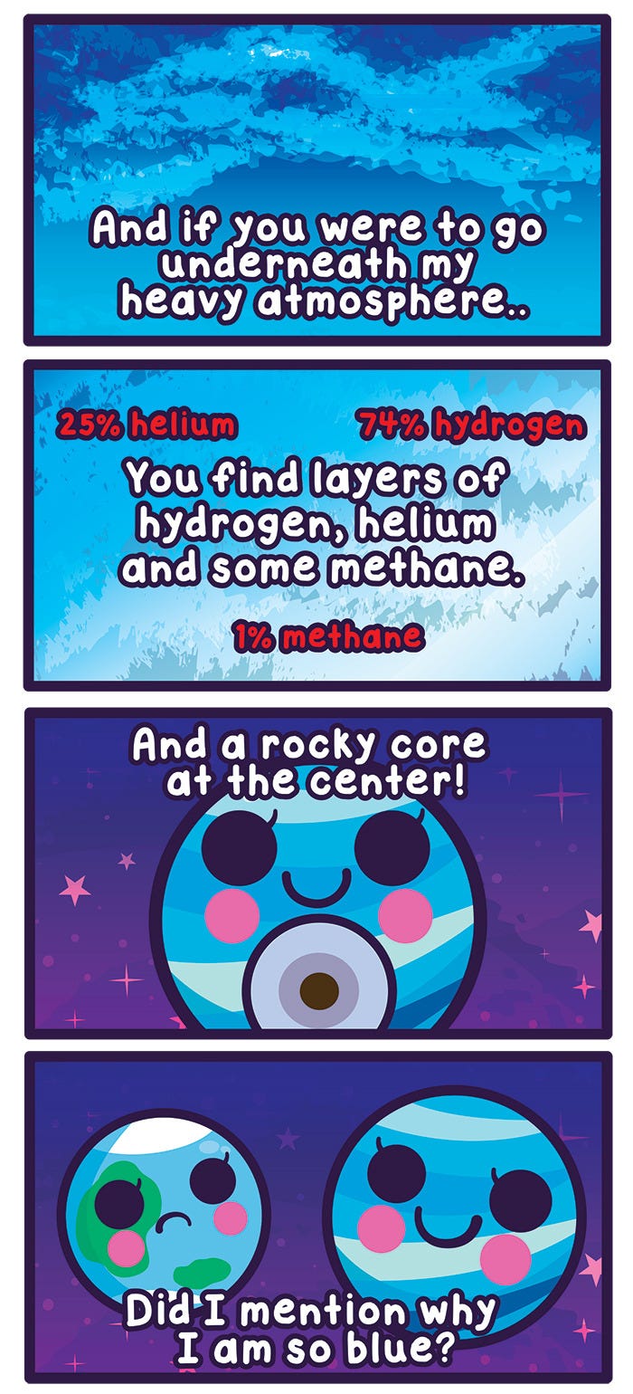 Meet Neptune. Neptune floats in to introduce herself… | by Cosmic ...
