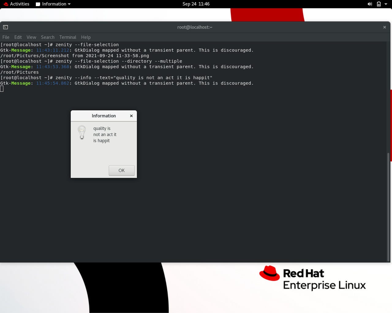 Linux Zenity Command. ARTH2.0 — Task 1.1 | by Vaibhav Khandare | Medium