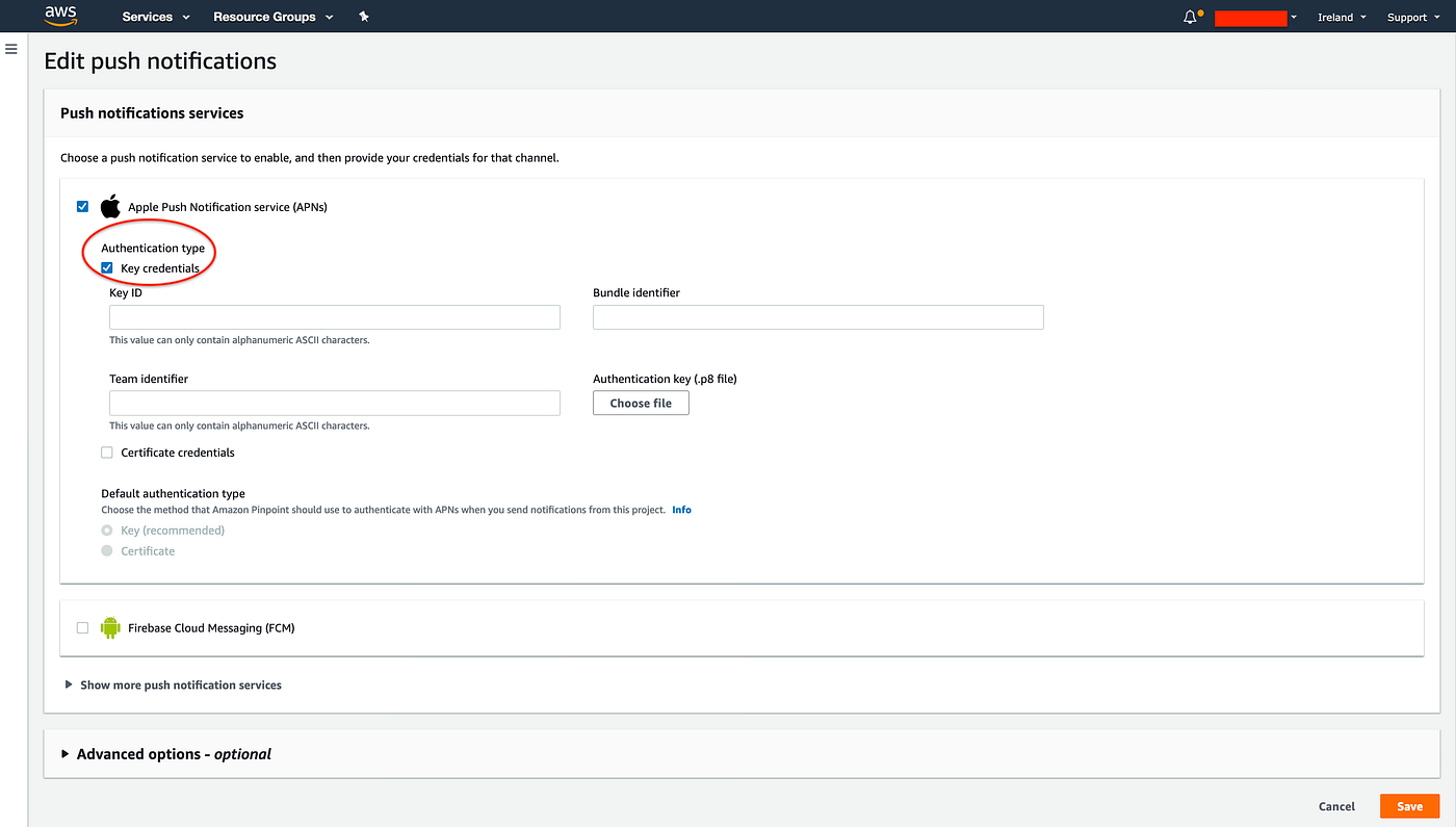 How to Send Push Notifications to iOS Devices Via .p8 Key using Amazon Pinpoint | by Amos | Medium