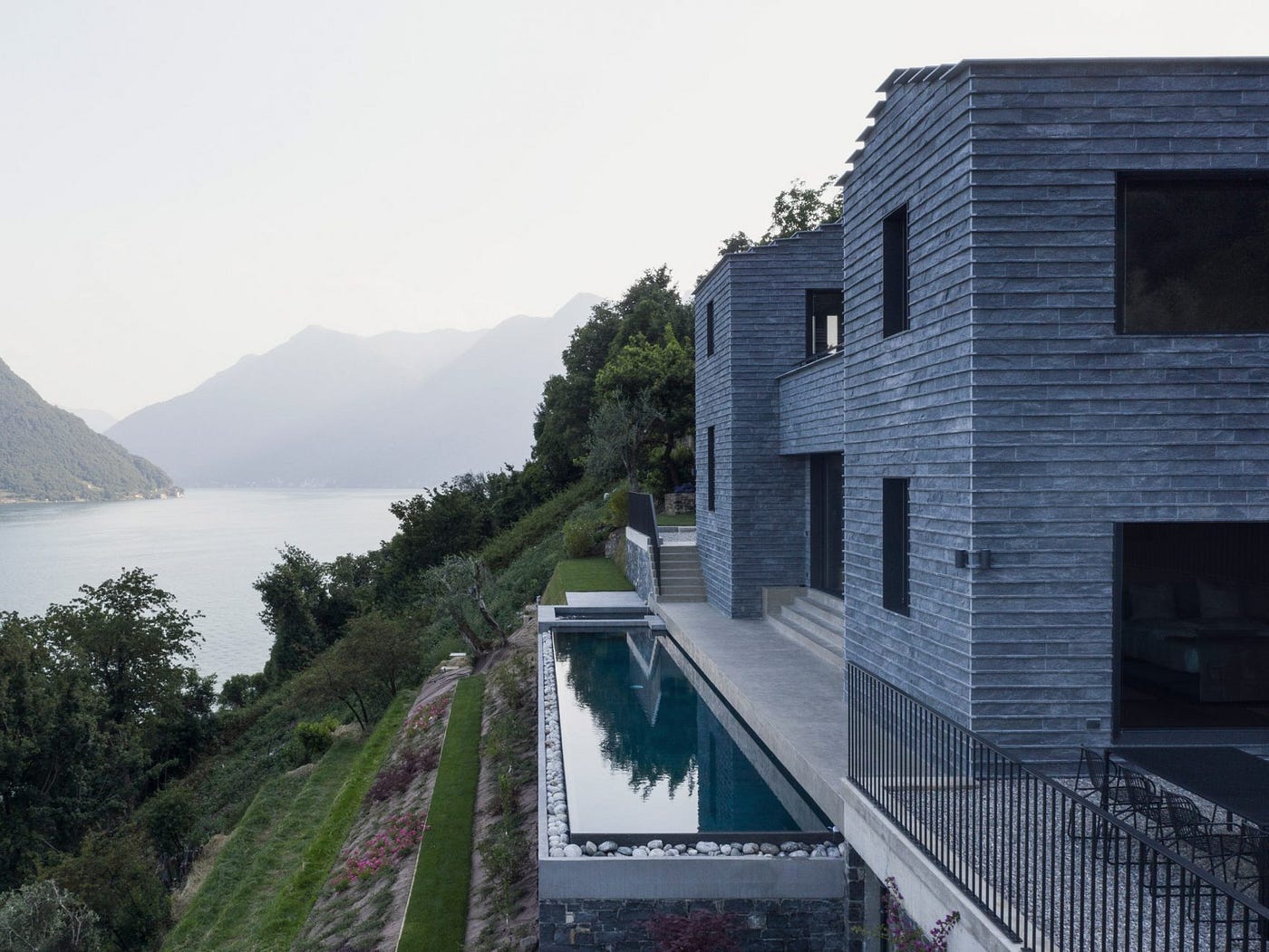 The Stone House of Lake Como. The Italian scene for architecture has ...