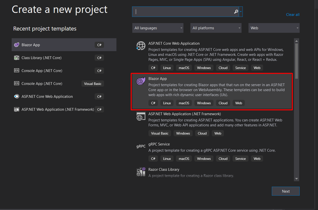 Asp Net Core Crud Using Blazor And Entity Framework