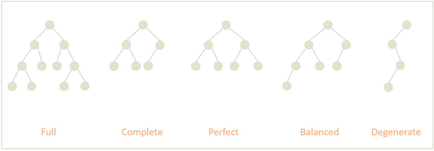 Different kinds of Binary Tree. Data Structures and Algorithms Note | by Allie Hsu | Coder Life ...